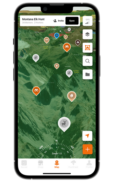 Hunting App w/ Satellite & Topo Maps, GPS, Property Lines | HuntWise