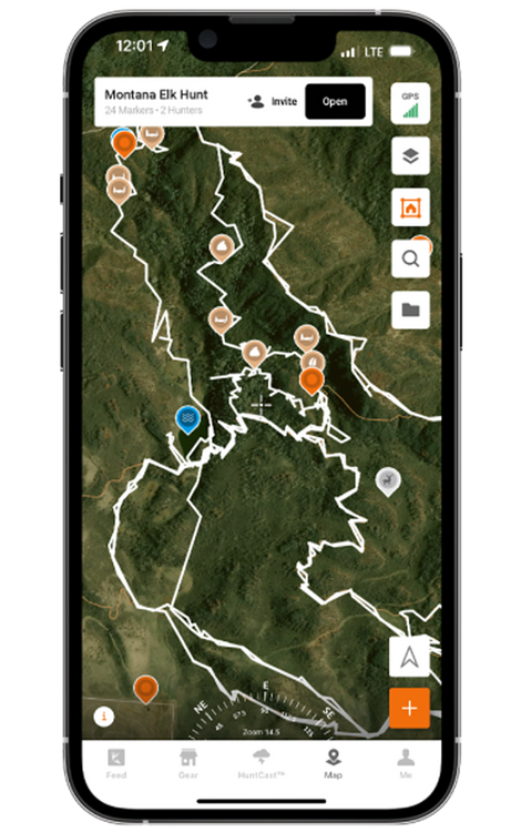 Hunting App w/ Satellite & Topo Maps, GPS, Property Lines | HuntWise